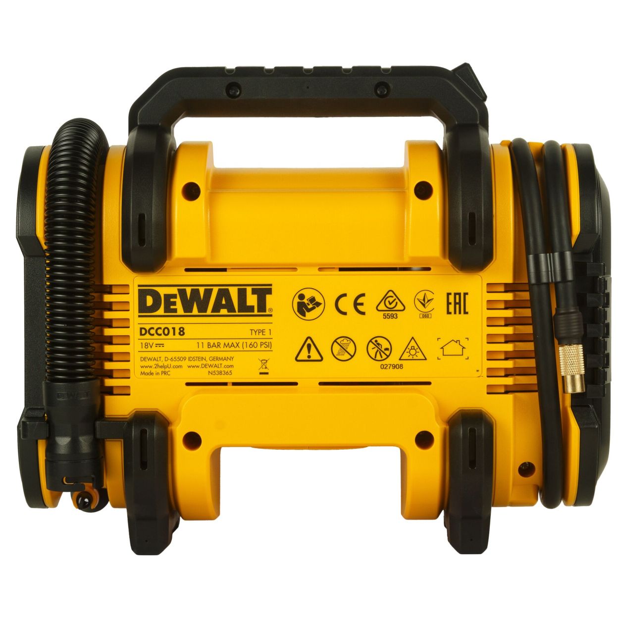 Купить DEWALT DCC018N аккумуляторный компрессор, 18 В, 11 бар, 14.7 л ...